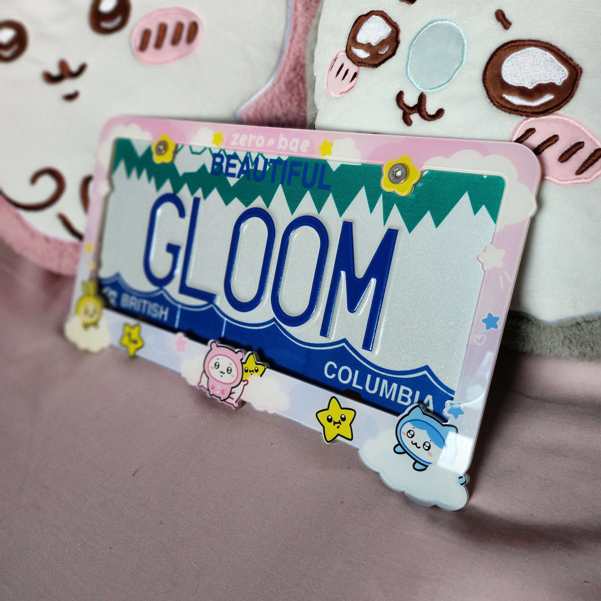 Kawaii Chiikawa Sleepy License Plate Frame – ZeroBae