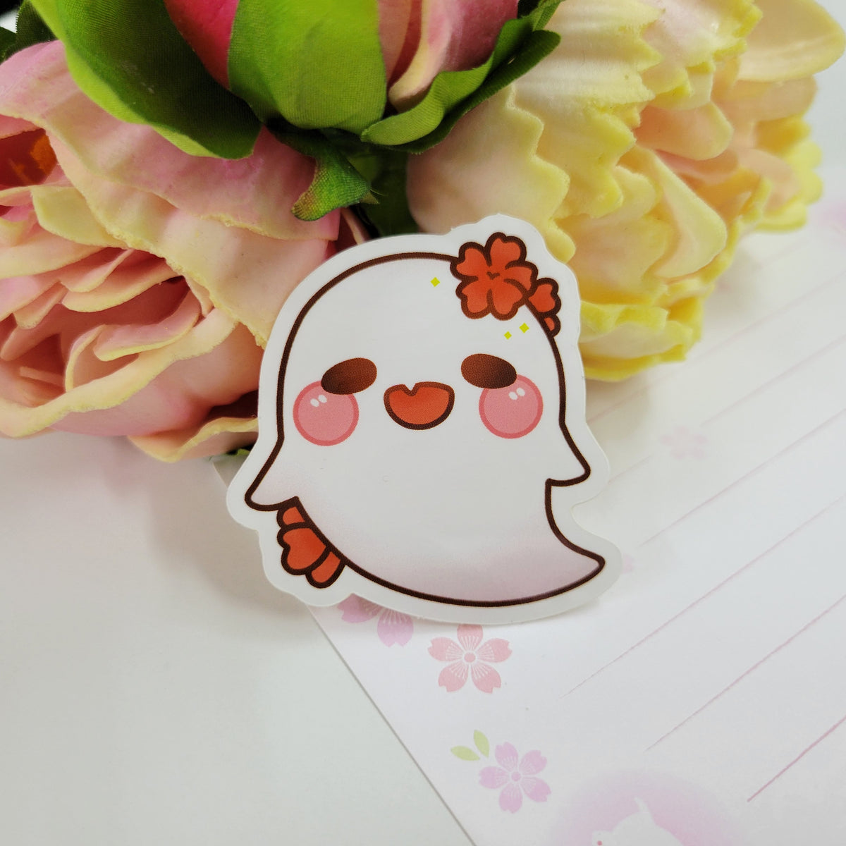 Genshin Impact | Hu Tao Ghost Mini Vinyl Sticker – ZeroBae