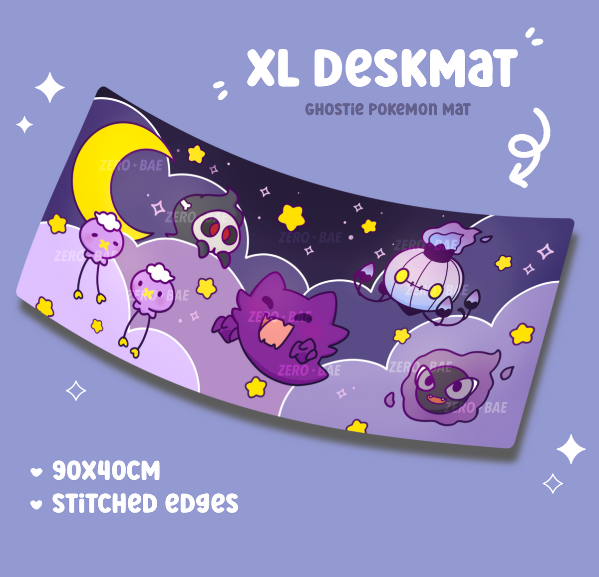 Ghostie Pocket Friends Deskmat – ZeroBae