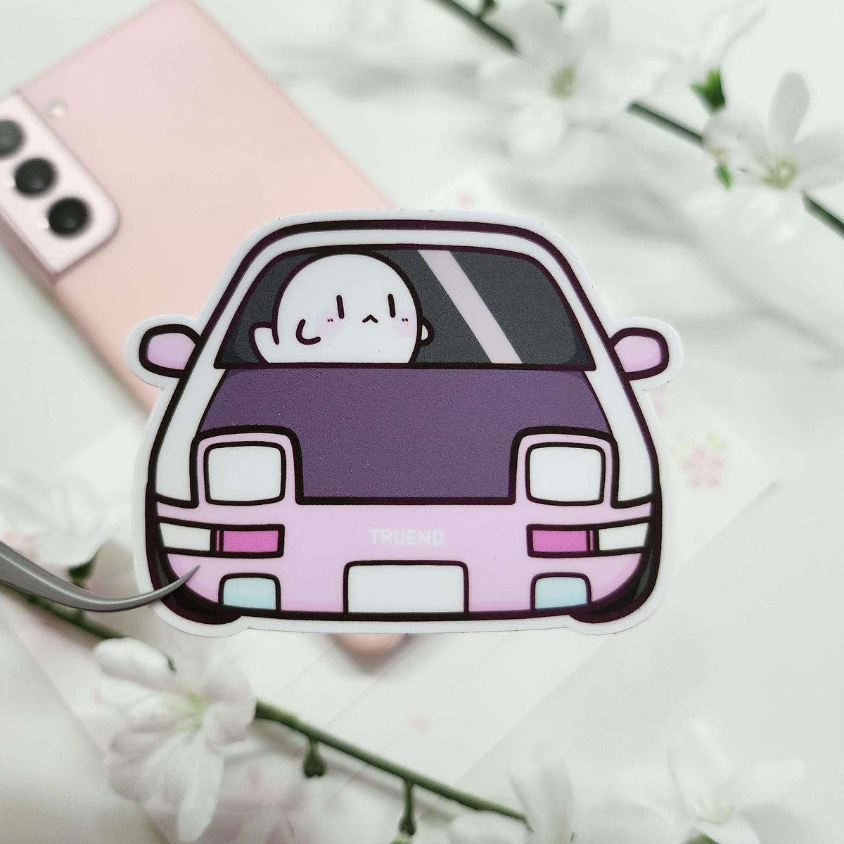 AE86 (Pink) Mini Sticker – ZeroBae